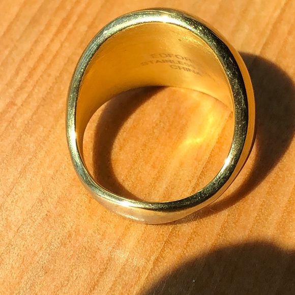 Edforce | Jewelry | Edforce Stainless Steel Ring Size 8 | Poshmark